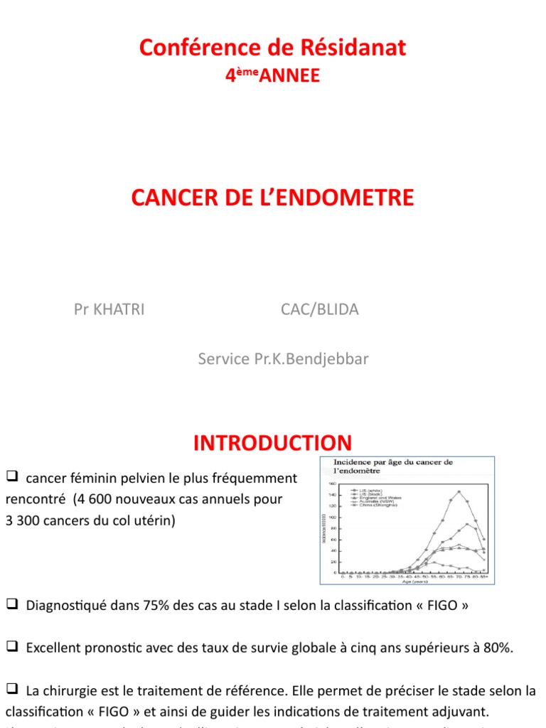 Cancer de L'endometre | PDF | Utérus | Cancer