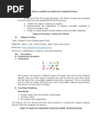 Lesson Plan in Handicraft - Embroidery | PDF | Surgical Suture | Lesson ...