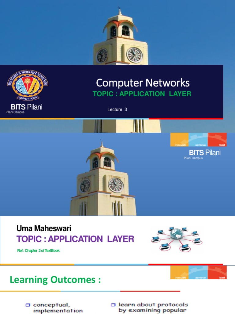 Computer Networks: BITS Pilani | PDF | Computer Network | Internet Protocols