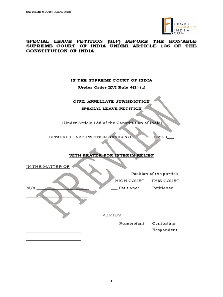 Supreme Court Appeal Guide | PDF | Supreme Court Of India | Appeal