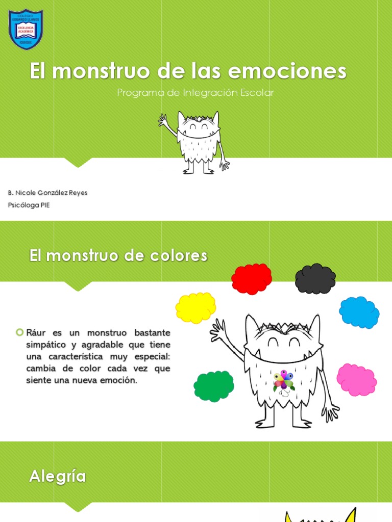 El monstruo de las emociones y sus colores | PDF | Color | Amor