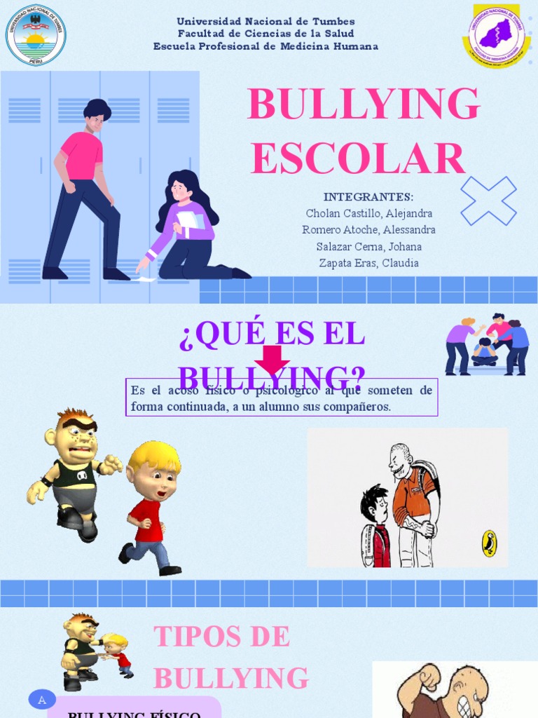 Tipos y Consecuencias del Bullying Escolar | PDF