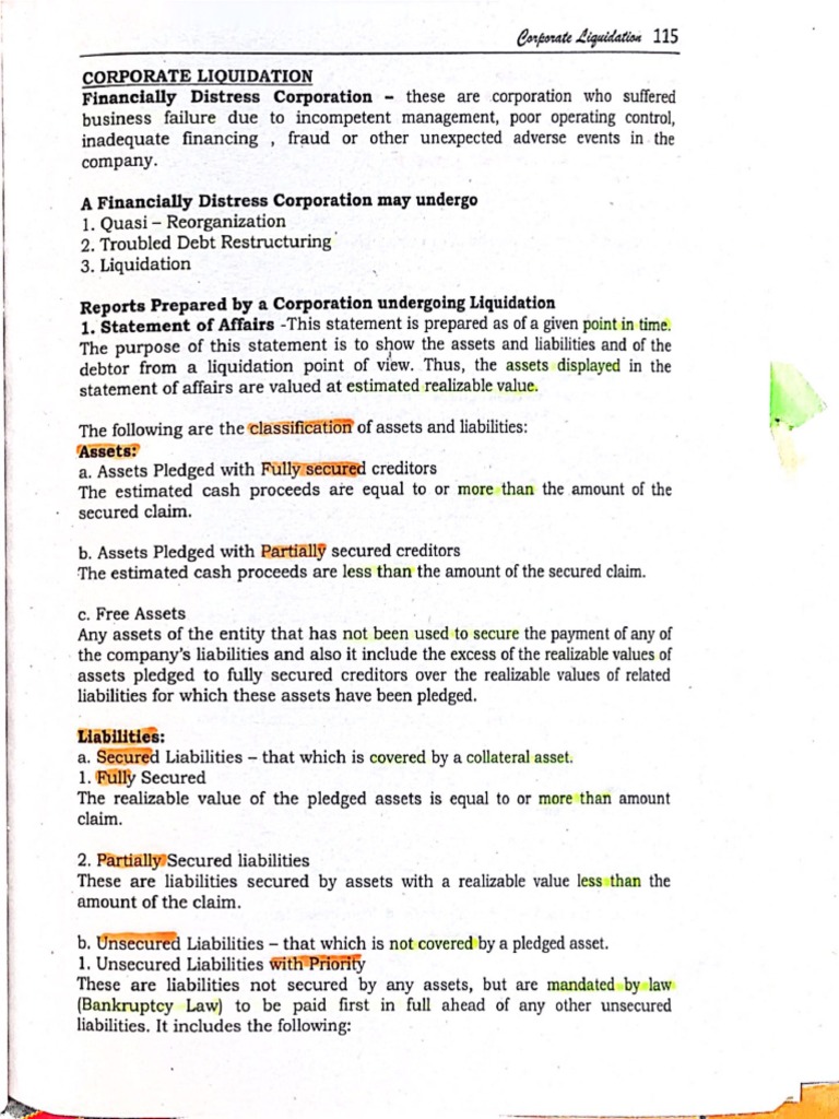 02 Corporate Liquidation | PDF