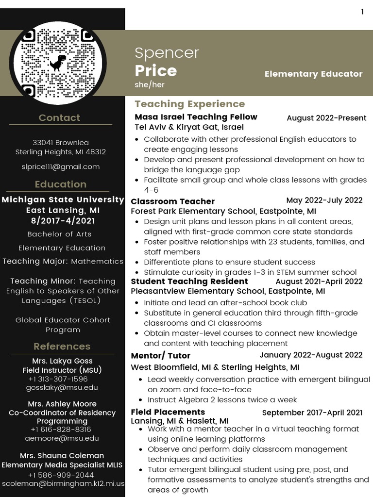 Resume 4 | PDF | Teachers | Lesson Plan