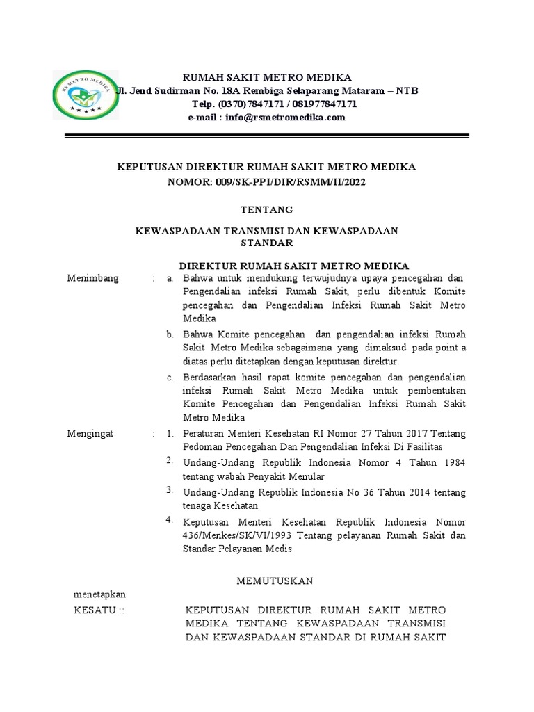PPI 2 EP A. SK KEWASPADAAN TRANSMISI DAN KEWASPADAAN STANDAR | PDF