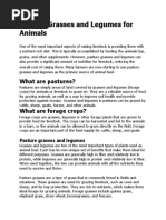 Forage Grasses and Legumes List | PDF | Legume | Clover