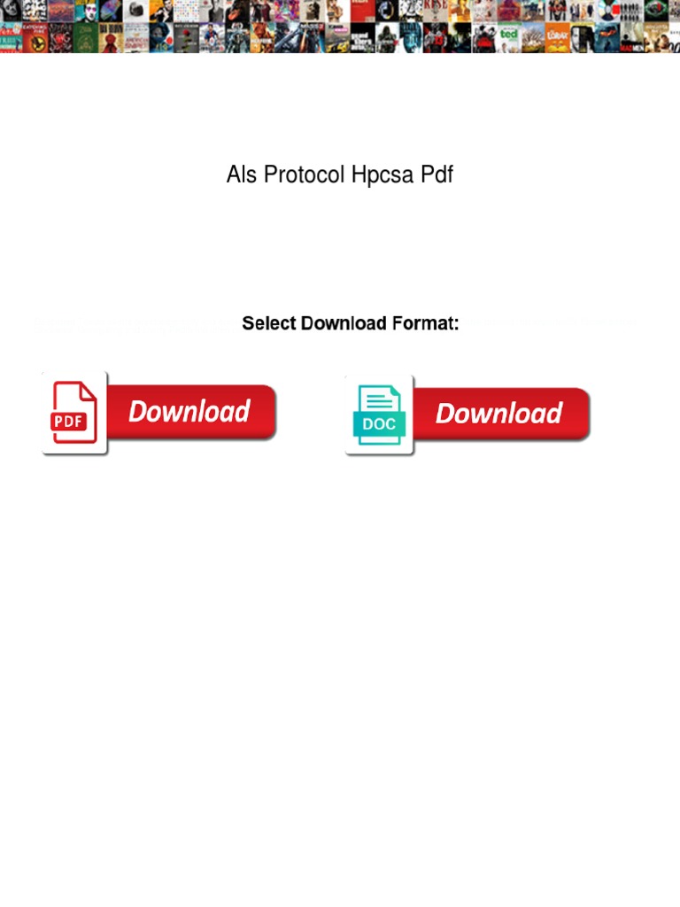 Als Protocol Hpcsa PDF | PDF | Cardiopulmonary Resuscitation | Emergency Medical Services