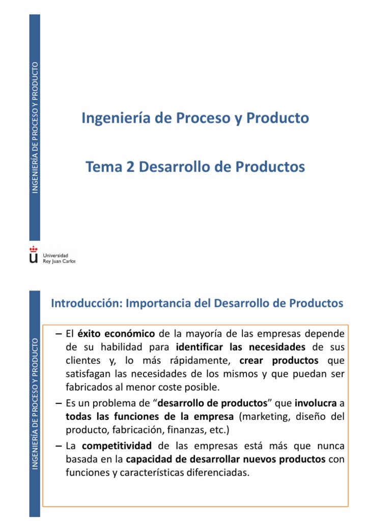 Tema 2. Desarrollo de Productos - IPP 21 - 22 | Descargar gratis PDF | Diseño | Producto (Negocio)