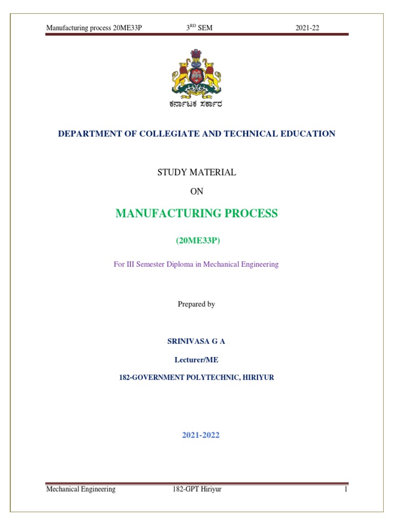 Unit I Sand Casting Set of Questions | PDF | Casting (Metalworking) | Foundry