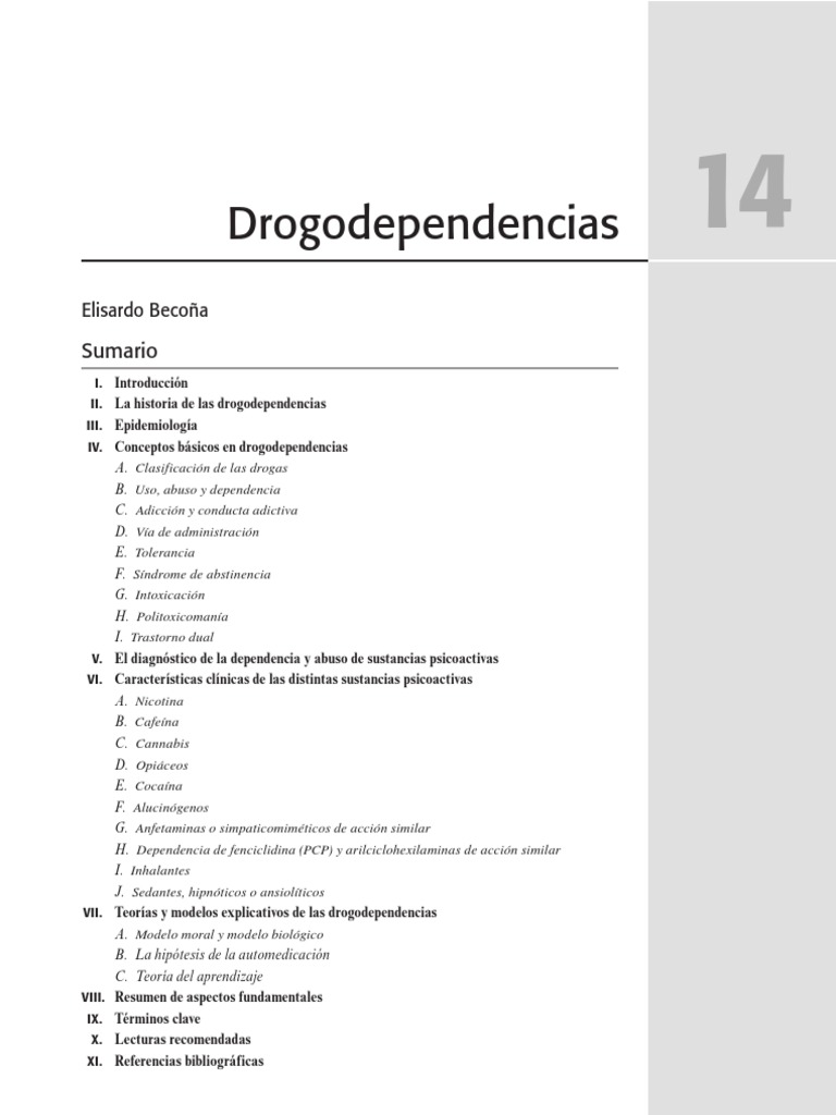 Drogodependencias, de Belloch | PDF | La dependencia de sustancias | Drogas