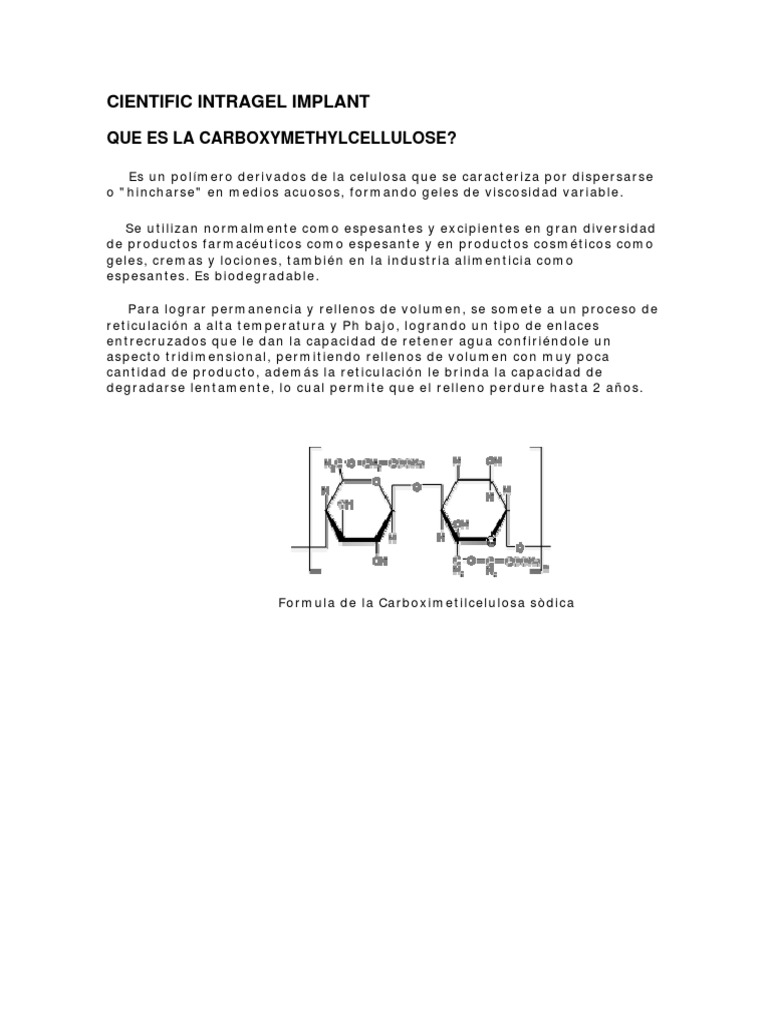 Intragel: Implante Facial Semipermanente | PDF | Inyección (medicina ...