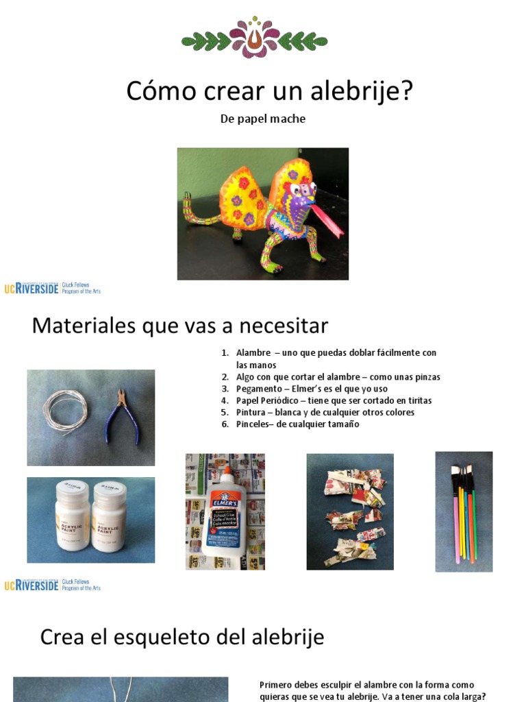 Cómo hacer un alebrije paso a paso | PDF | Hogar, jardinería y bricolaje