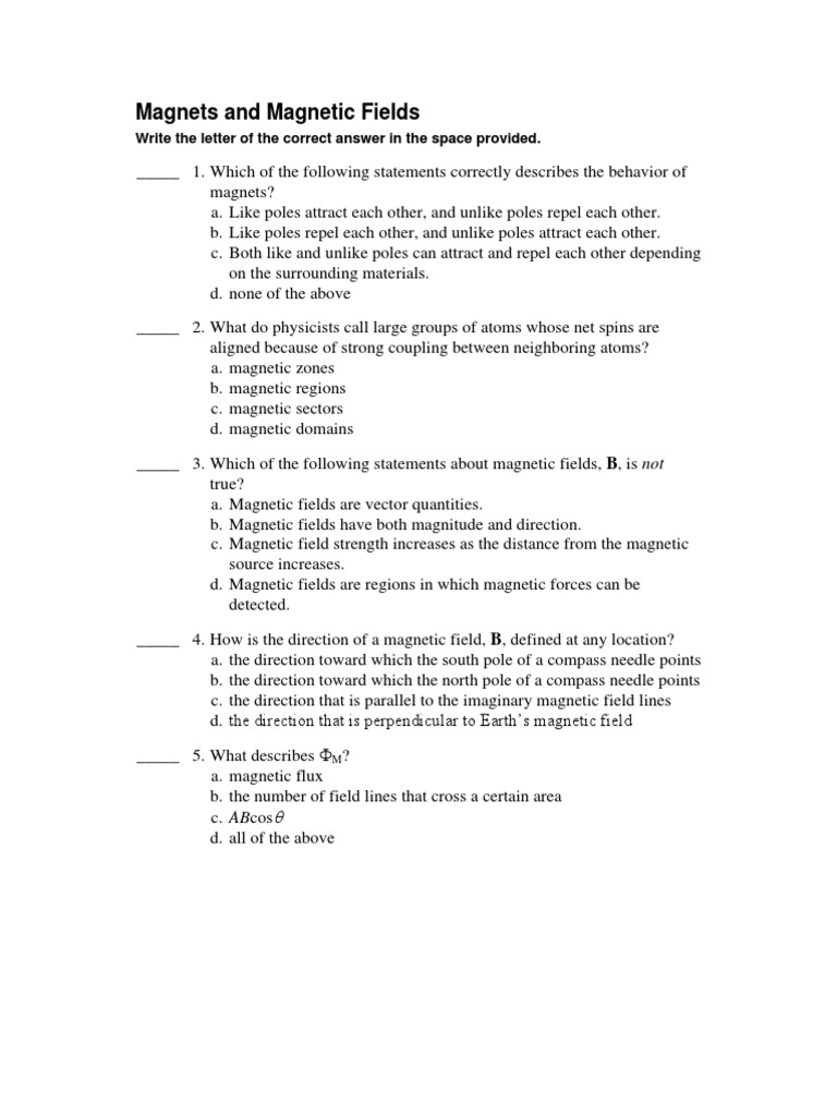 Understanding Magnetism and Fields | PDF | Magnetic Field ...