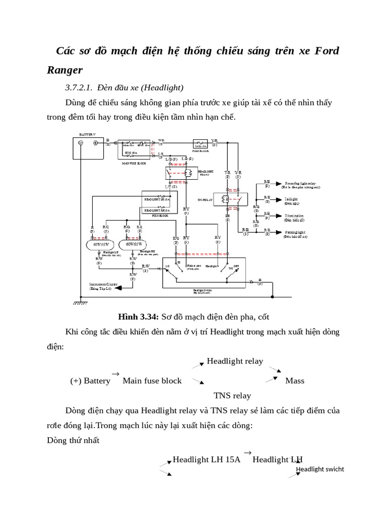 (123doc) - Cac-So-Do-Mach-Dien-He-Thong-Chieu-Sang-Tren-Xe-Ford-Ranger | PDF