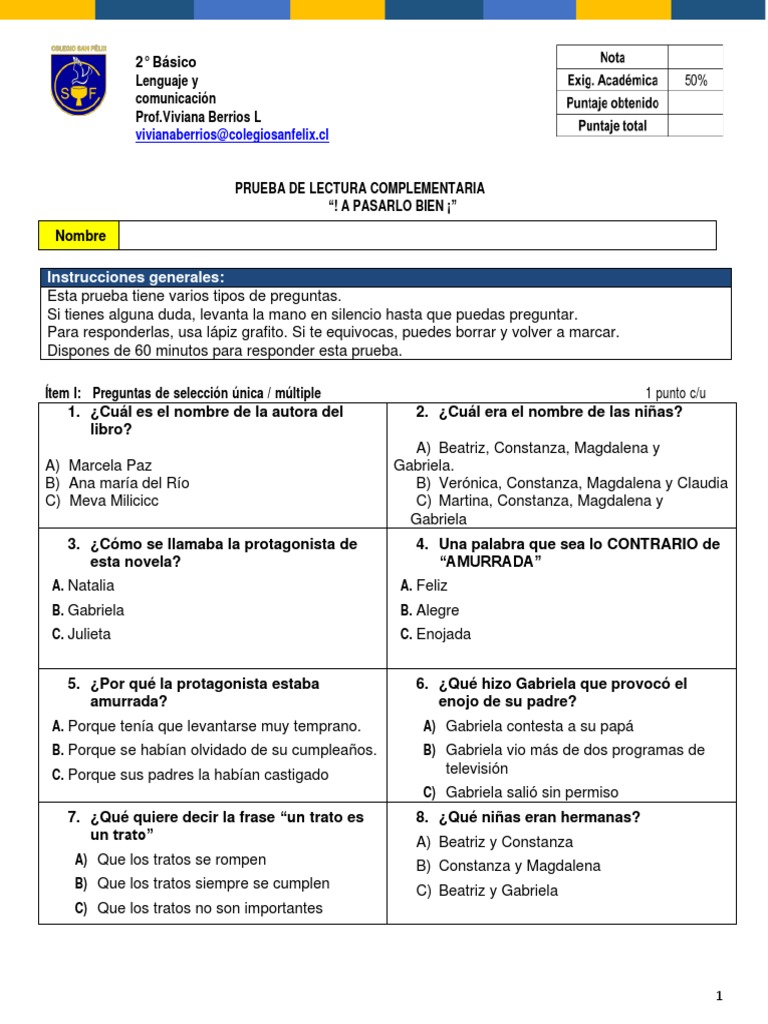 A Pasarlo Bien | PDF