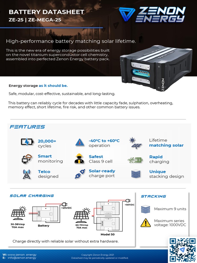 Dsheet SuperTitan-Battery-Datasheet-2.5kWh-Q42021 | PDF | Electronics ...