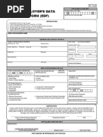 BIR S1905 - Registration Update Sheet | PDF | Government Finances | Taxes