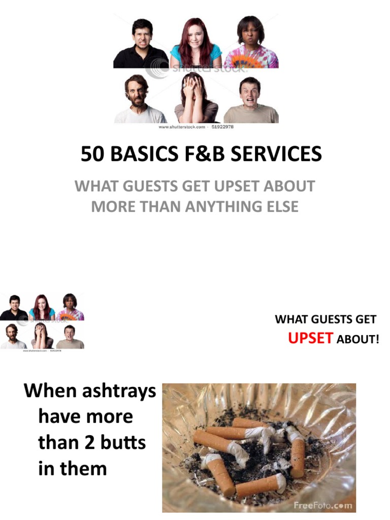 FB - 03 - 50 Basics F&B Services | PDF | Restaurants | Food And Drink