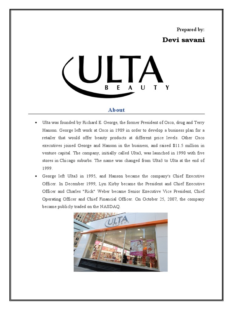 Ulta Beauty | PDF | Marketing | Business