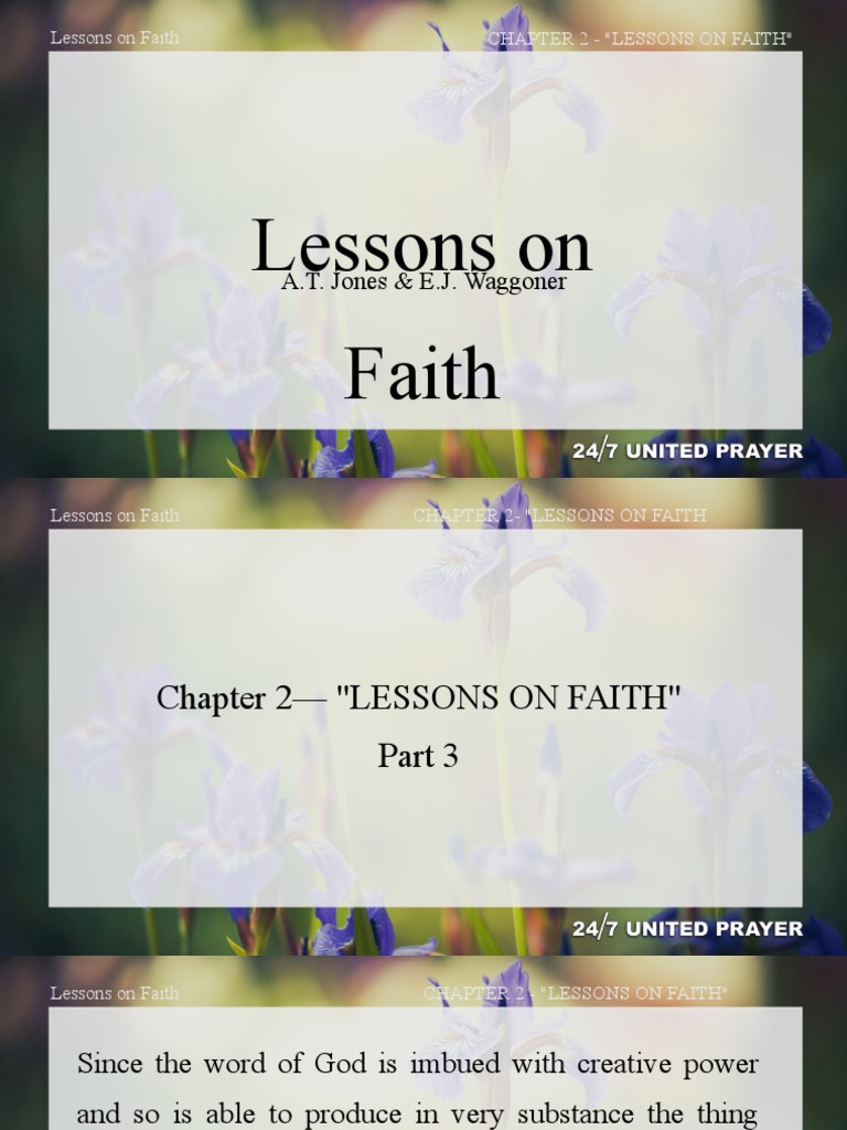Lessons On Faith Chapter 2 Part 3 | PDF | Faith | God