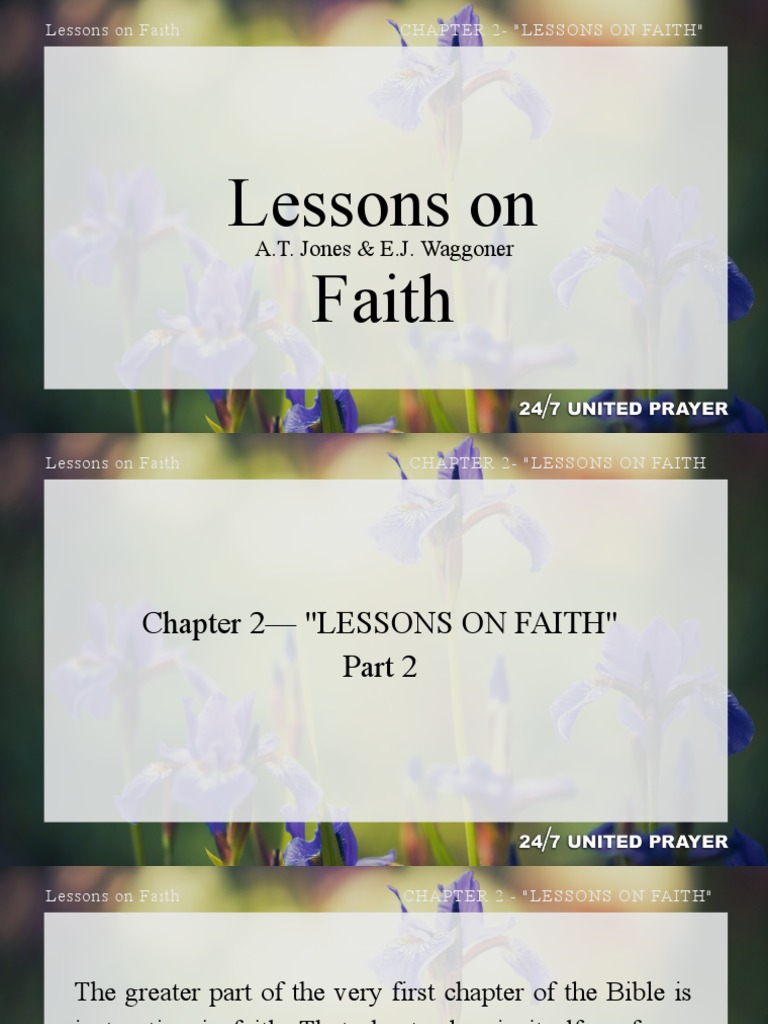 Lessons On Faith Chapter 2 Part 2 | PDF | Faith | God