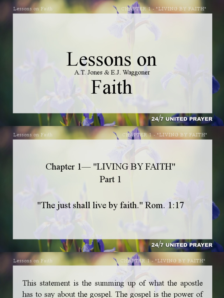 Lessons On Faith Chapter 1 Part 1 | PDF | Faith | Sin