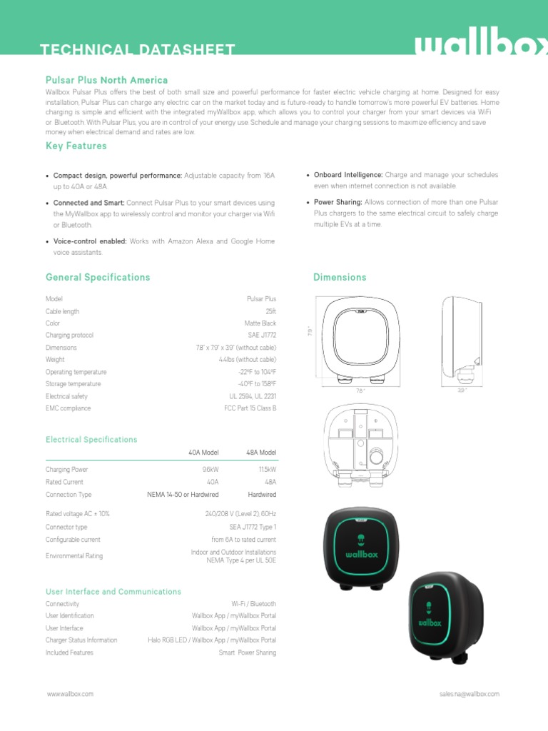 PulsarPlus Datasheet | PDF | Battery Charger | Electronics