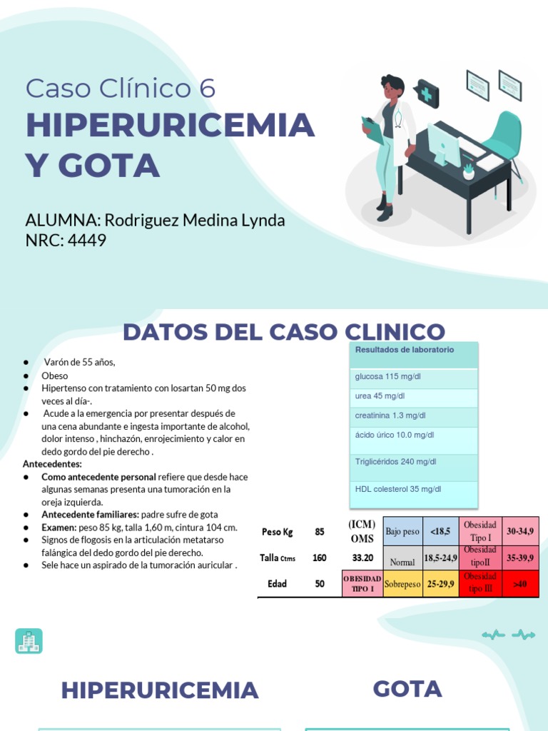 Caso Clinico N°6 | PDF | Gota | Causas de la muerte