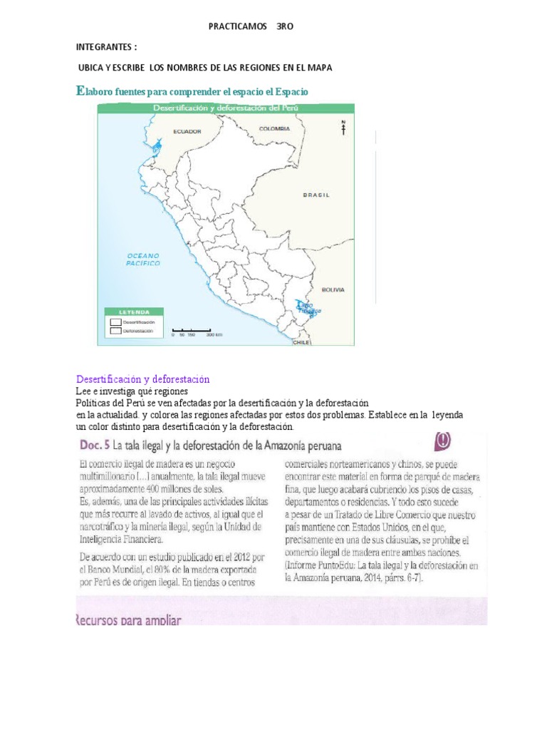 Laboro Fuentes para Comprender El Espacio El Espacio: Desertificación y ...