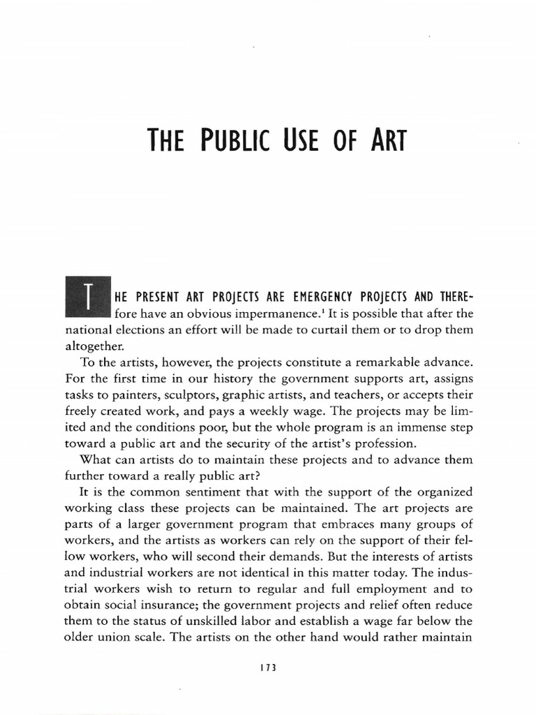 Public Art and Worker Solidarity | PDF | Employment | Labour Economics