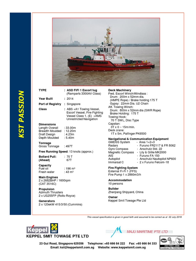 KST Passion | Download Free PDF | Tugboat | Water Transport
