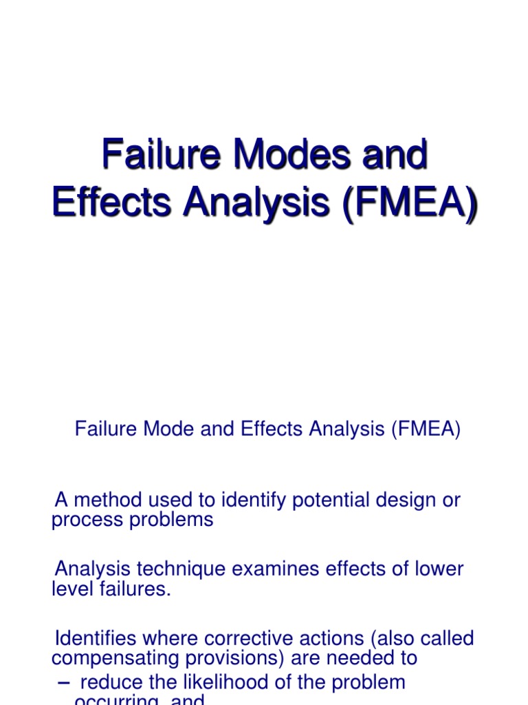 4-Edp 4 Fmea | PDF | Mechanical Engineering | Physical Sciences