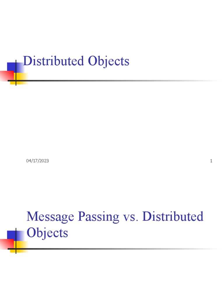 Module4 Distributed Computing Pdf Message Passing Common Object Request Broker Architecture