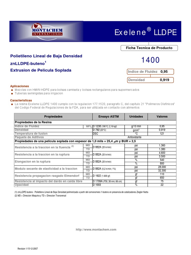 Exelene 1400 | PDF