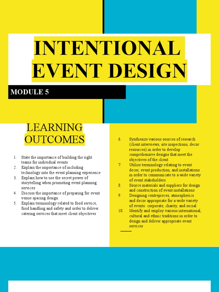 Intentional Event Design | PDF