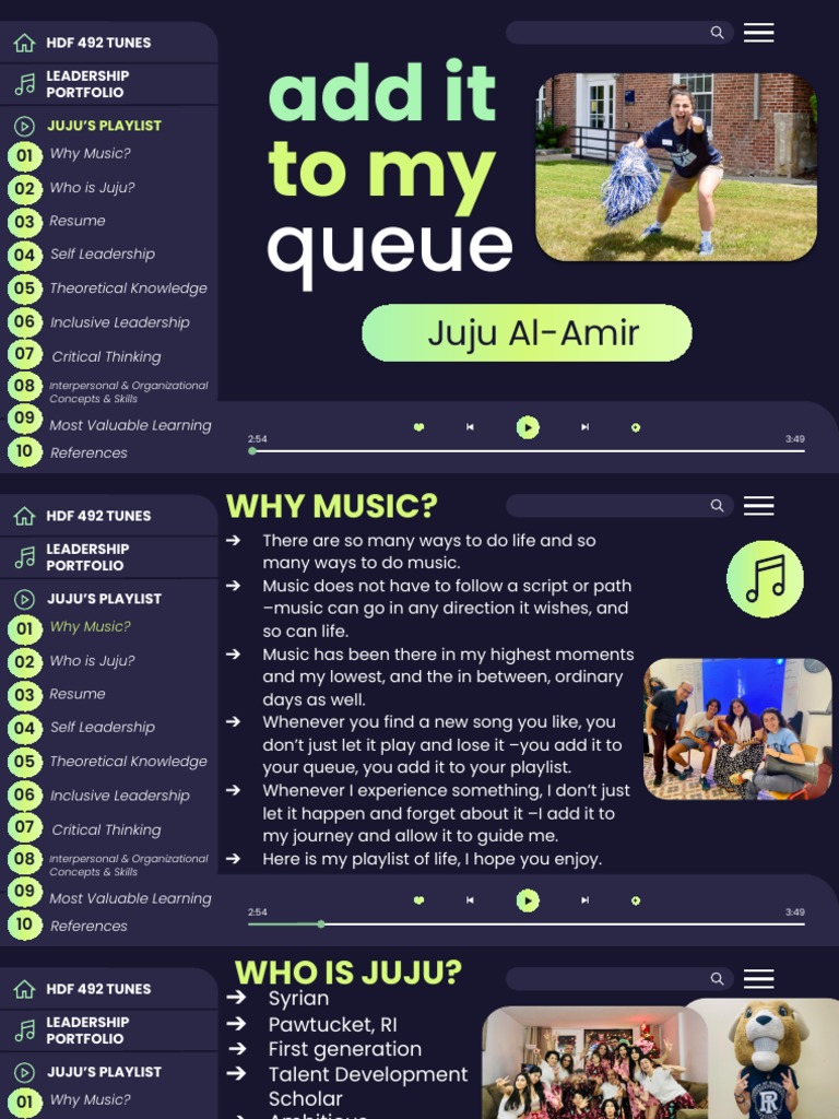 Leadership Portfolio Presentation | PDF | Leadership | Critical Thinking