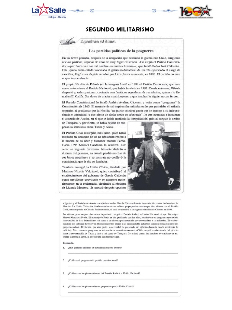 Segundo Militarismo - Reconstrucción Nacional | PDF