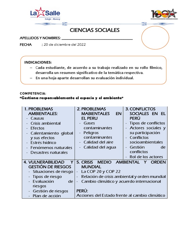 Evaluación de Problemas Ambientales Iv | PDF