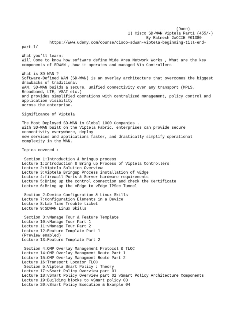 SDWAN Tutorials | PDF | Virtual Private Network | Computer Network