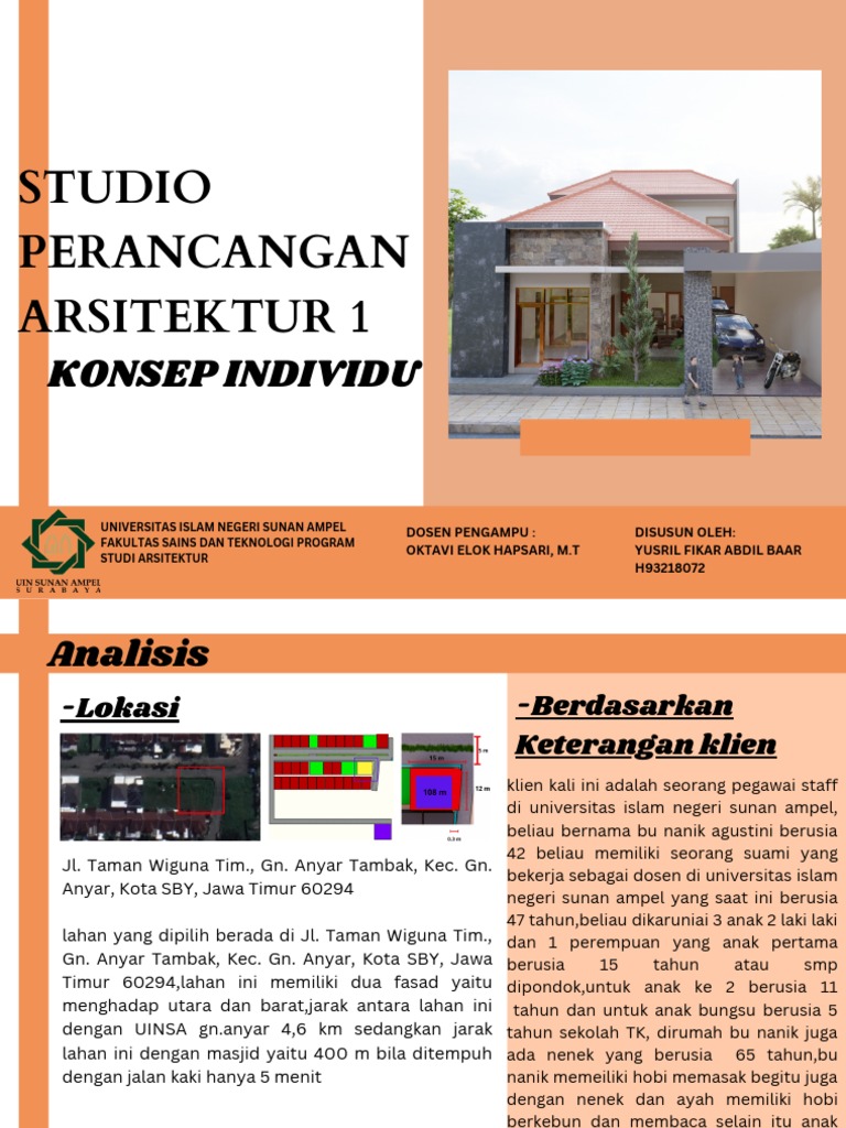 Studio Perancangan Arsitektur 1 | PDF