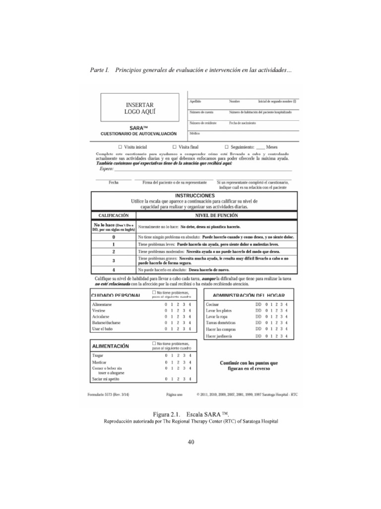 Escala SARA (Cuestionario de Autoevaluación) (1) | PDF