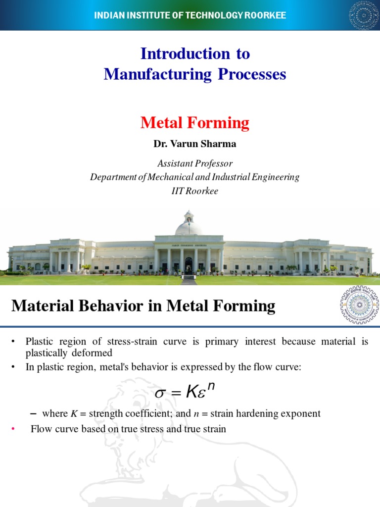 Metal Forming | PDF | Deformation (Engineering) | Rolling (Metalworking)