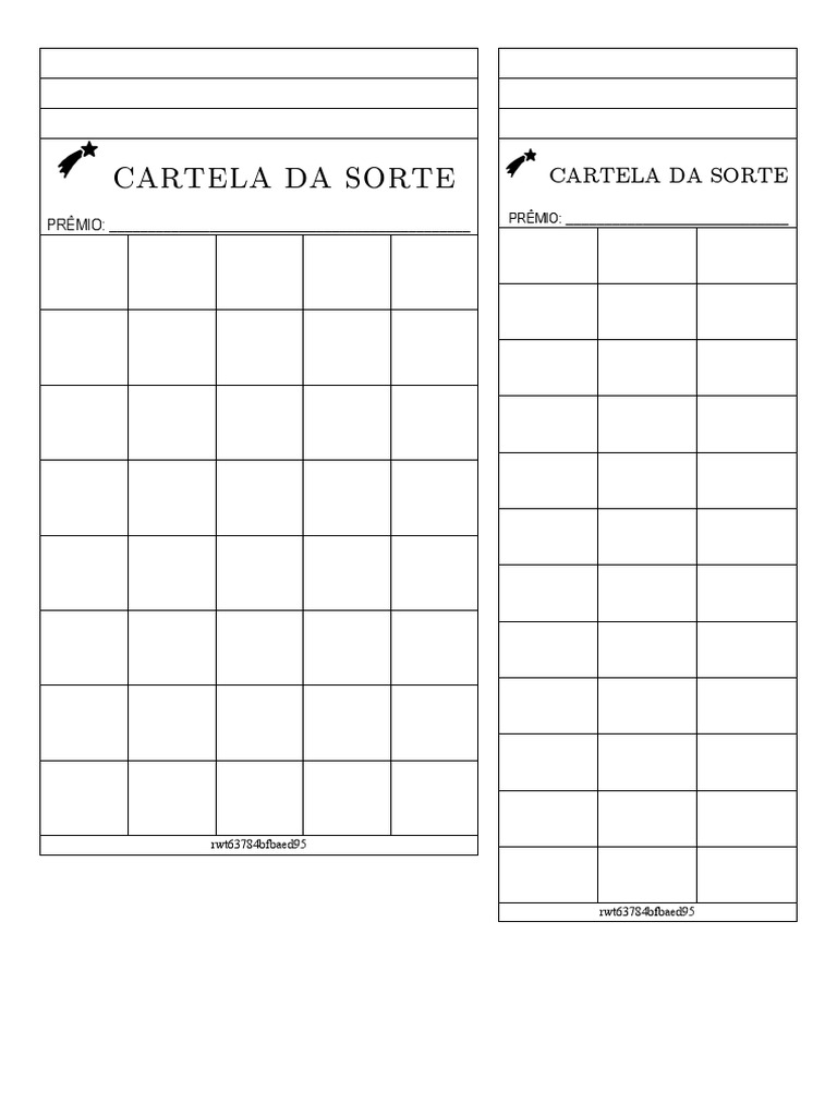 Template Rifa 40+36 Espaços | PDF