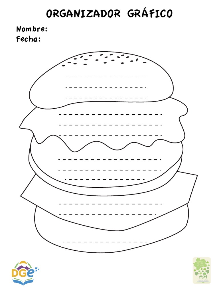 Organizador Gráfico Hamburguesa | PDF