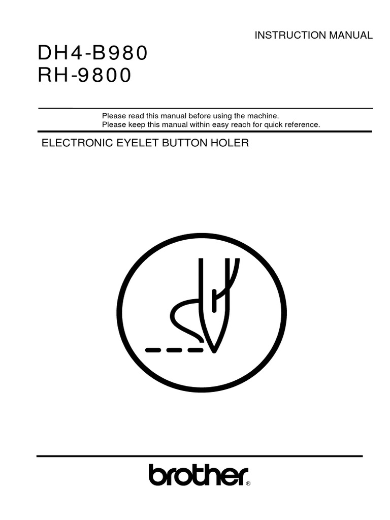 Brother dh4 b980 Manual de Usuario | PDF