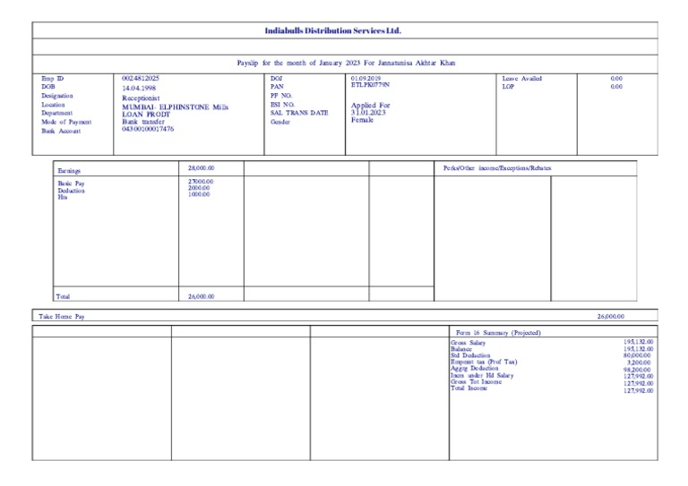 January Payslip 2023.pdf - 1-2 | PDF | Tax Refund | Personal Finance