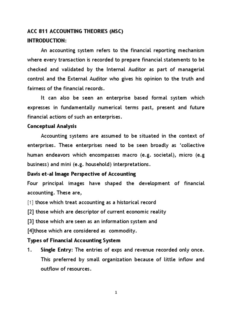 Accounting System1 | PDF | Internal Control | Accounting