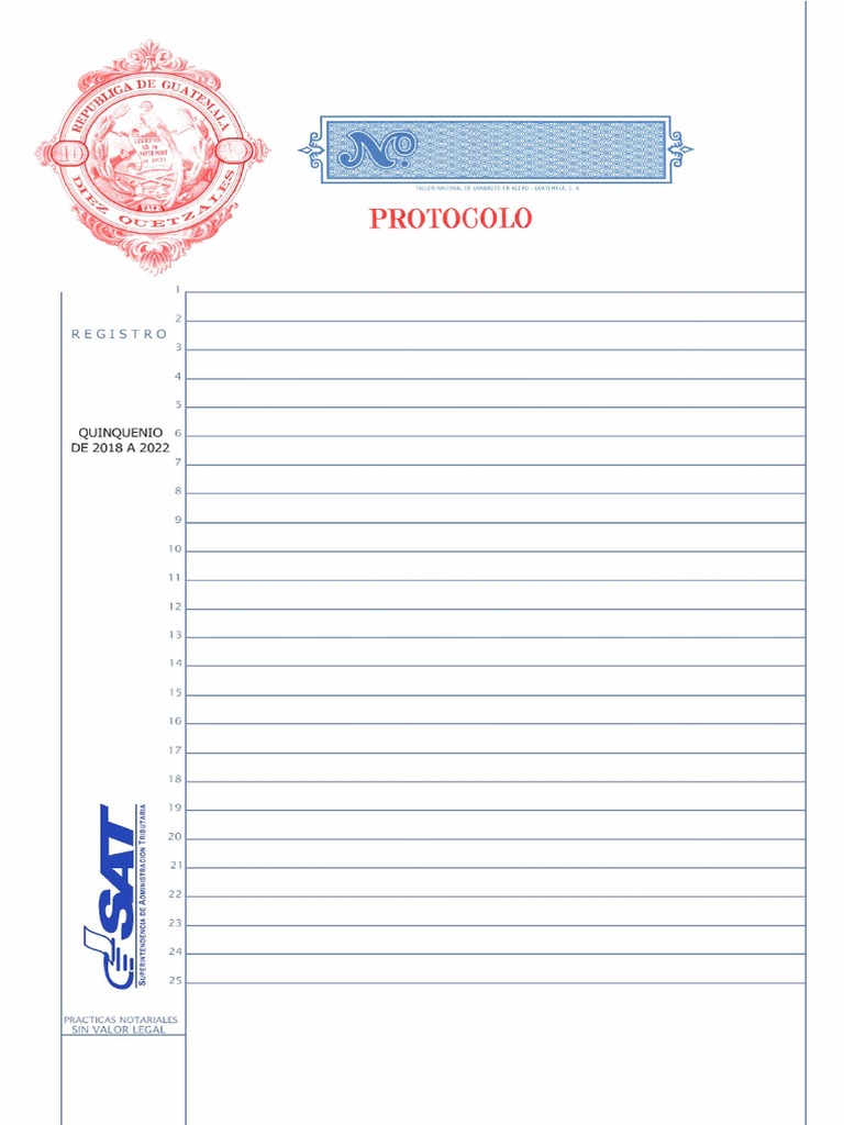 Hoja Protocolo | PDF