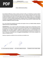 Ejemplo de Acta Administrativa Por Falta de Respeto | PDF