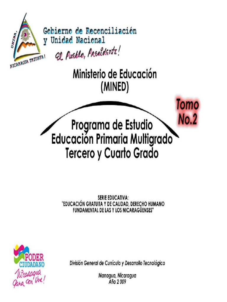 Programa de Multigrado Tercero y Cuarto Grado | PDF | Sustracción | División (Matemáticas)